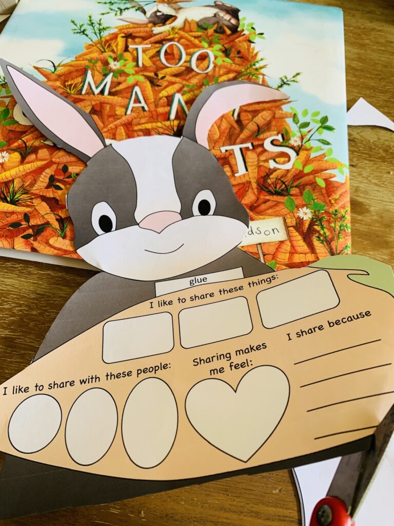 MaiStoryBook: Too Many Carrots + Sharing is Car(rot)ing Rabbit Craft ...