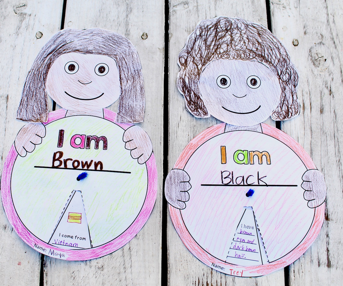 MaiStoryBook: I Am Brown + I AM Identity Pinwheel – MaiStoryBook